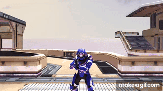 Halo Female Elite Takedown Animation on Make a GIF