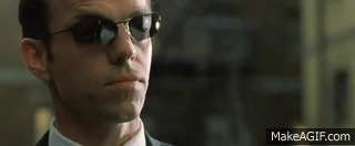 Agent Smith - "Thank you" on Make a GIF