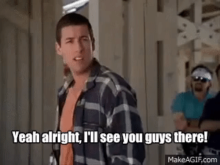 Yeah alright I'll see you guys there on Make a GIF