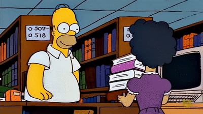 Homero estudiando - Los Simpson HD on Make a GIF