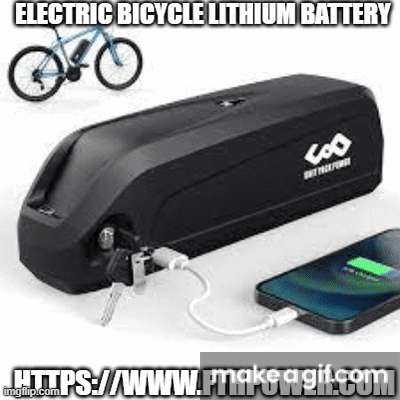 Electric Bicycle Lithium Battery on Make a GIF
