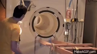 How dangerous are magnetic items near an MRI magnet? on Make a GIF