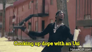 Cooking Up Dope With an Uzi on Make a GIF