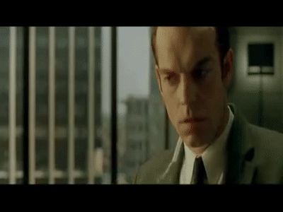Agent Smith has to get out! on Make a GIF