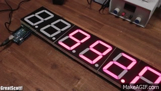 DIY 7-Segment Internet Display (Part 2) on Make a GIF