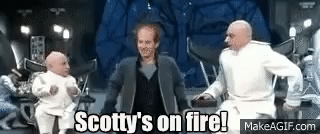 Scottys on fire on Make a GIF
