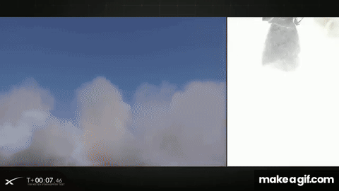 SpaceX Starhopper Launches on 500-Foot Test Flight on Make a GIF