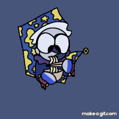 Moon eating ramen on Make a GIF