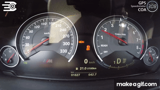 0-270 km/h | BMW M3 F80 | Acceleration TEST on Make a GIF