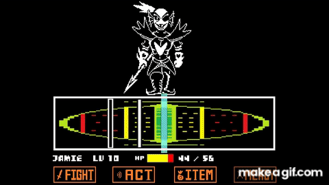 Undertale: Undyne the Undying Hit Effect on Make a GIF