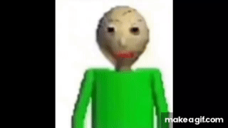 Baldi beating his meat on Make a GIF