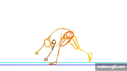 Overexaggerated stomp cycle on Make a GIF