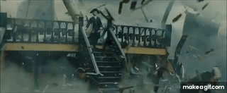 Pirates of the caribbean - Sinking of HMS Endeavour & Cutler Beckett's ...