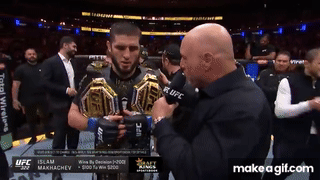Islam Makhachev Octagon Interview | UFC 322 on Make a GIF