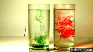 Diffusion: Water & Food Dye - Diffusion Project on Make a GIF