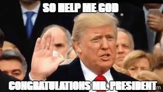 Donald J. Trump Swearing In Oath of Office Inauguration - President ...