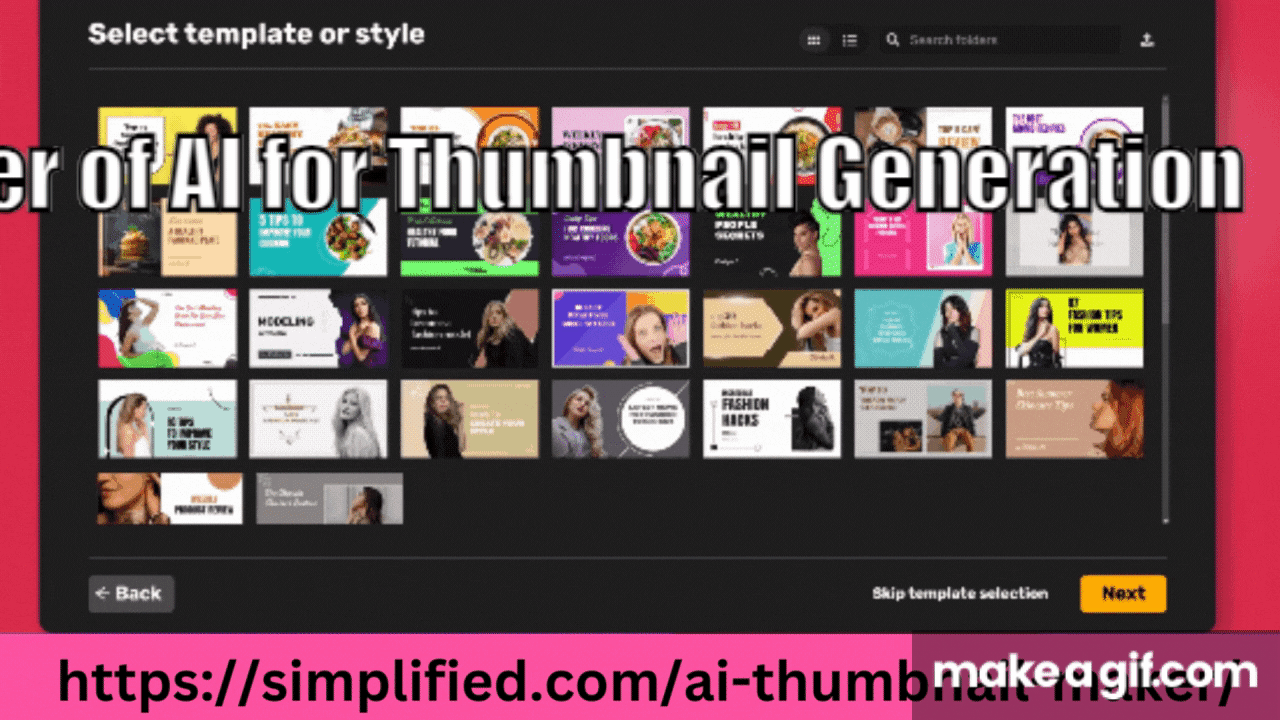 Generate High-Quality Thumbnails with an AI Tool on Make a GIF