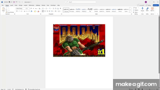 DooM in Microsoft Word on Make a GIF
