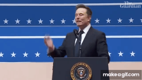 Musk Salute on Make a GIF