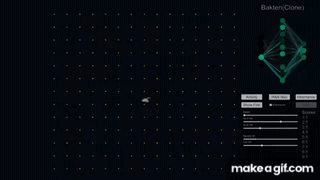 Genetic Algorithm with Neural Network for Bacteria - Unity/C# on Make a GIF