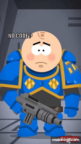 South Park meets Warhammer 40K 🤯 | Space Marine parody on Make a GIF