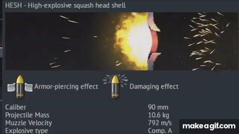 Shell Animations in War Thunder on Make a GIF