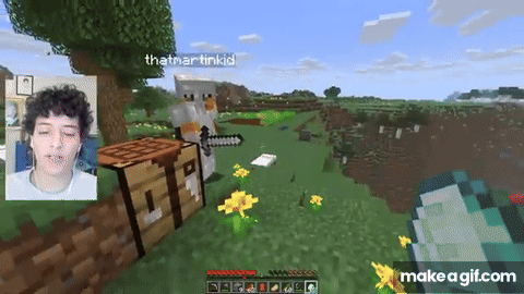 Building our house in Minecraft on Make a GIF