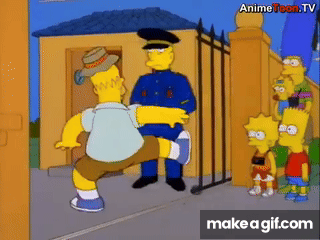 The Simpsons - Australia, America on Make a GIF