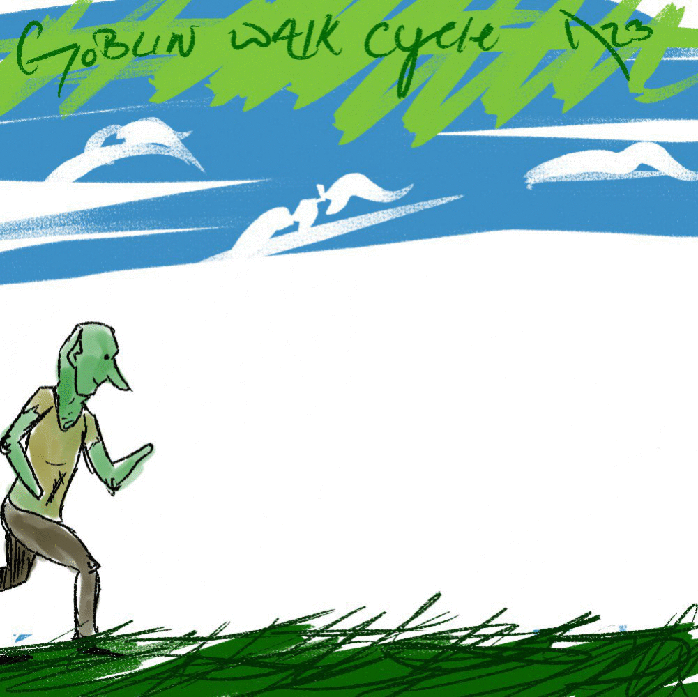 Goblin Walk Cycle on Make a GIF