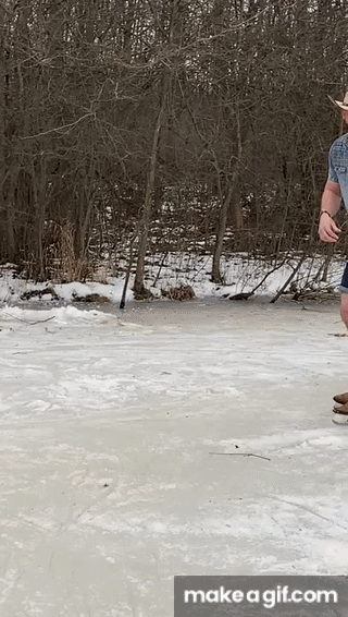 Guy is new boot goofin in his custom made cowboy boot ice skates. on ...