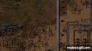 How I Made My Defence 10x More Efficient (Factorio) on Make a GIF