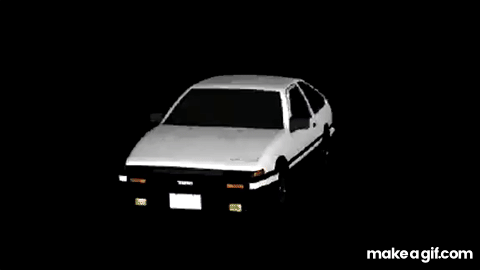AE86 spinning to Eurobeat on Make a GIF
