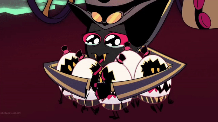 Hazbin Hotel Sir Pentious bye bye egg bois clip full | HD | official ...