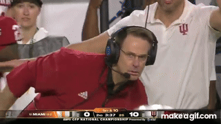 Every Funny Curt Cignet During The CFP National Championship on Make a GIF