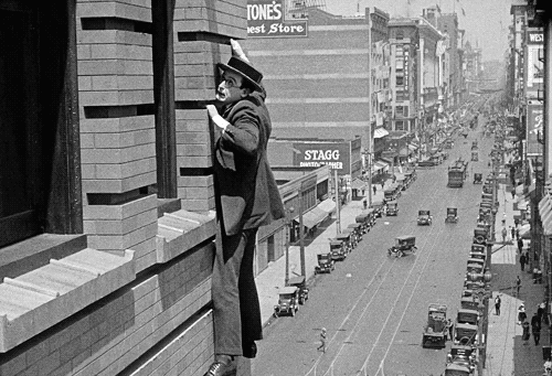 littlehorrorshop: Harold Lloyd in Safety Last! (1923) on Make a GIF