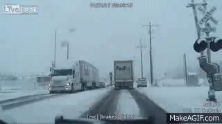 Moment Train Crashing Into FedEx Truck (RAW VIDEO) Train Hits FedEx ...