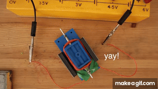 How To Build A Motor - GCSE Physics Experiment on Make a GIF