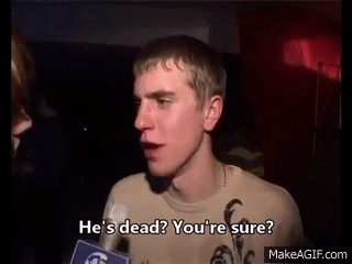 Dmitri finds out God is dead on Make a GIF