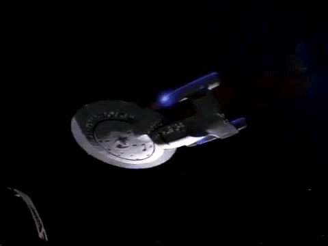 The Enterprise Returns to Deep Space Nine on Make a GIF