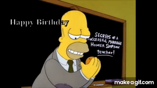 The Simpsons Homer teaches an Orange eating class on Make a GIF