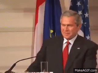 george w bush's wink on Make a GIF