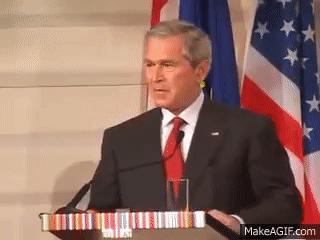 george w bush's wink on Make a GIF