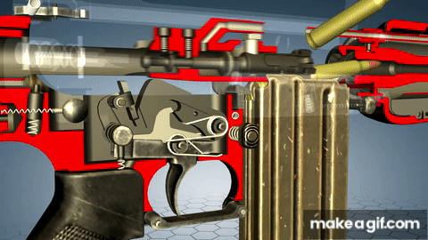 How does M16 work - 3D model animation on Make a GIF