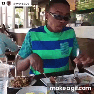 Jay Versace eating on Make a GIF