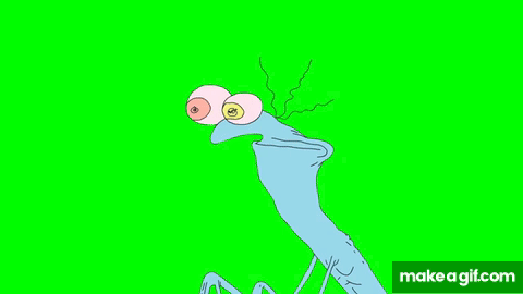 Mister Landlord Smiling Friends green screen on Make a GIF