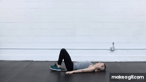 Sliding Hamstring Curl on Make a GIF
