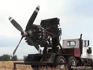 Rotary Aircraft Engine Gif
