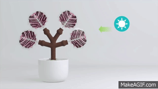 Solar power from energy-harvesting trees on Make a GIF