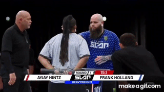 POWER SLAP LEAGUE: AYJAY HINTZ VS FRANK HOLLAND HEAVYWEIGHT KNOCKOUT on ...