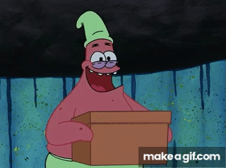Spongebob opens Patrick’s secret box on Make a GIF